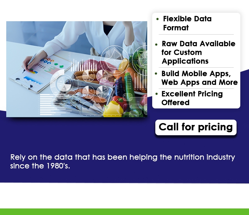 Raw Nutrient Database Licensing | Food Database Licensing